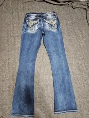 Miss Me | Jeans | Miss Me Midrise Bootcut Wings Jeans 28 | Poshmark